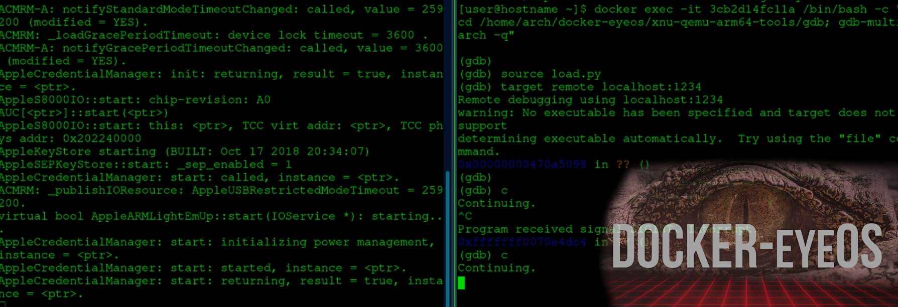 Docker-eyeOS - Debug the iPhone's XNU Kernel on GNU/Linux! - Sick Codes ...